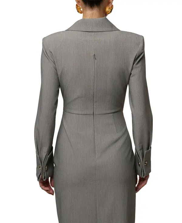 JLUXLABEL Manifest Blazer Midi Dress - Gray