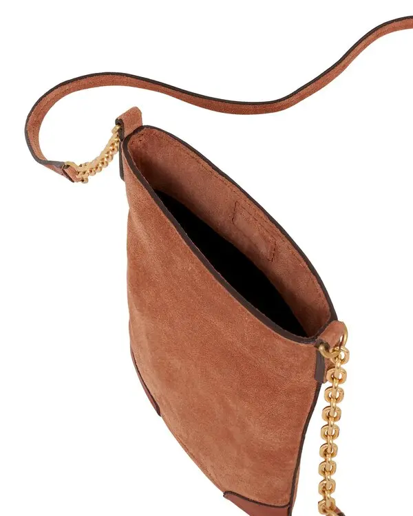 Gerard Darel Charlotte Suede Crossbody Phone Holder