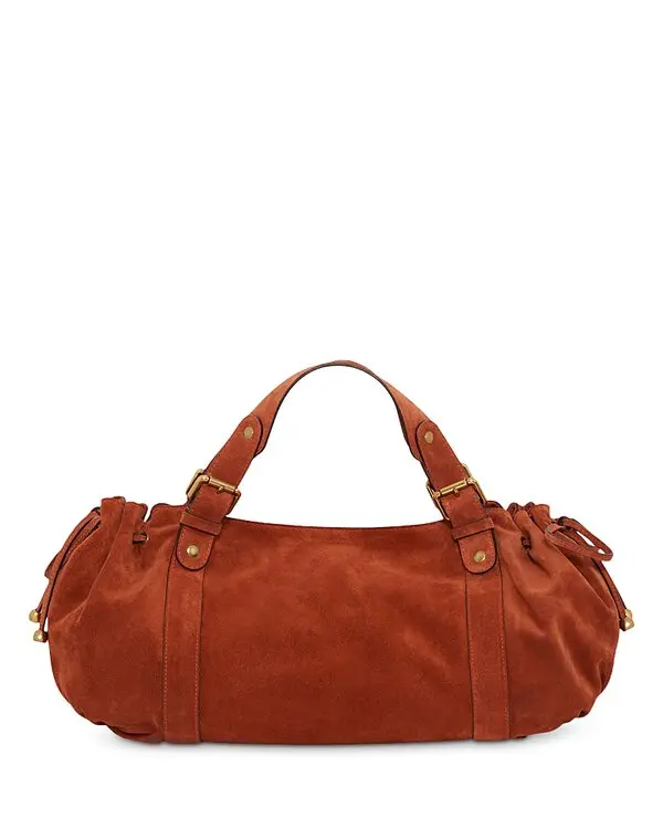 Gerard Darel 24h Suede Handbag