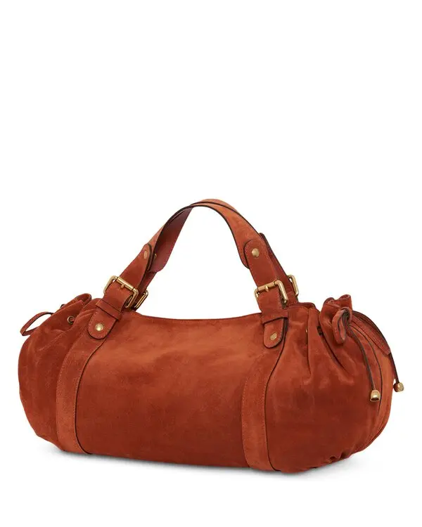 Gerard Darel 24h Suede Handbag
