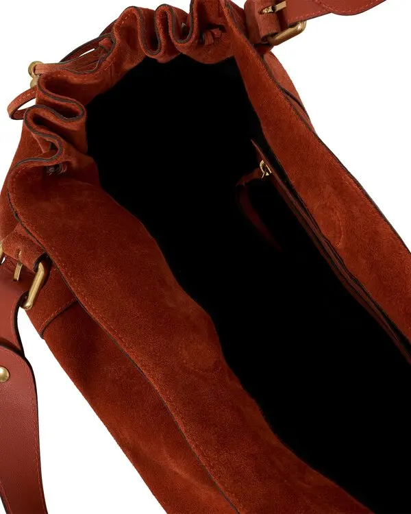 Gerard Darel 24h Suede Handbag