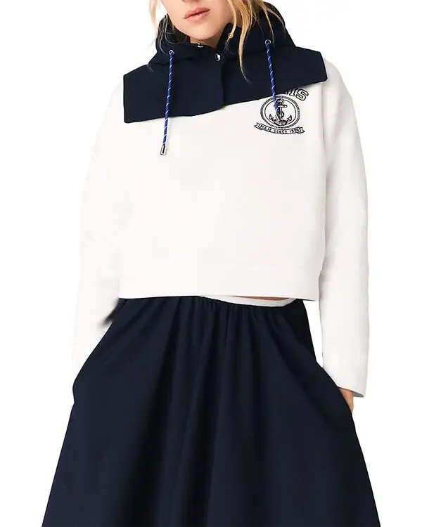 Maje Printed Sweatshirt