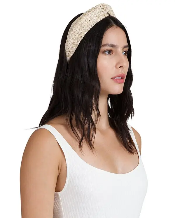 Eugenia Kim Trish Straw Headband - Cream
