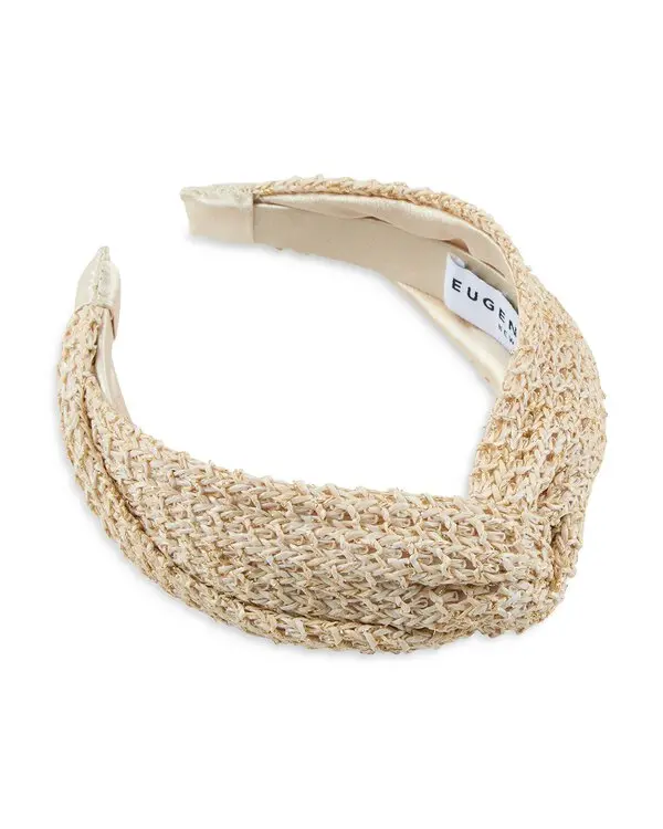 Eugenia Kim Trish Straw Headband - Cream