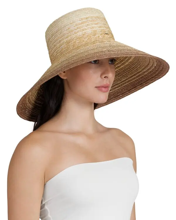Eugenia Kim Mirabel Ombre Wide Brim Sun Hat - Ivory