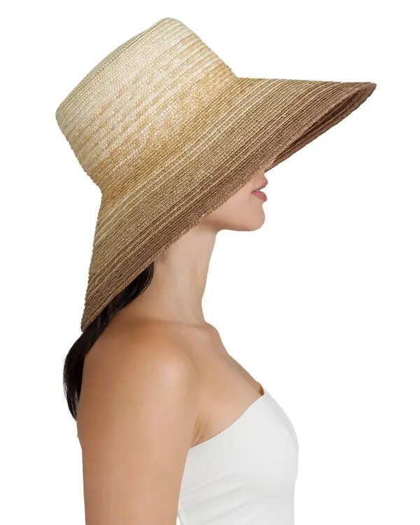 Eugenia Kim Mirabel Ombre Wide Brim Sun Hat - Ivory