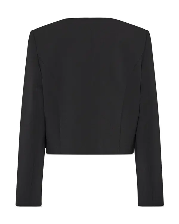 MILLY Camellia Applique Cropped Jacket