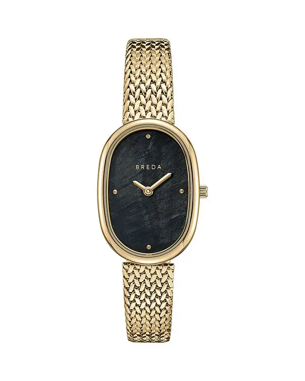 BREDA Jane Tethered Watch, 12mm X 23mm - Gold Midnight