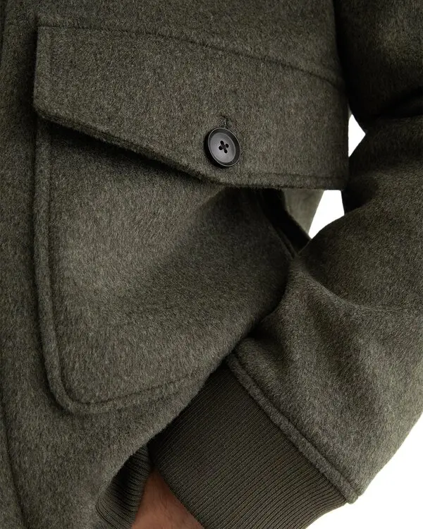 REISS Hadley Bomber Wool Blend Jacket