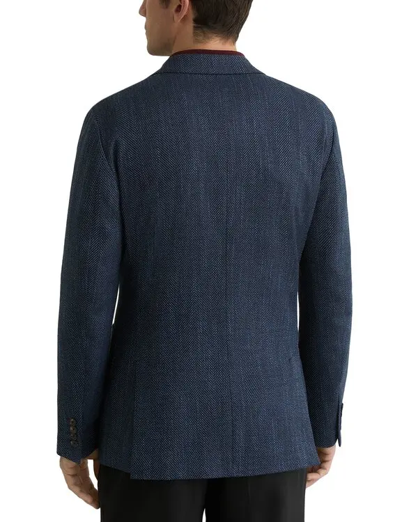 REISS Manci Tailored Fit Herringbone Blazer
