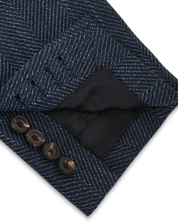 REISS Manci Tailored Fit Herringbone Blazer