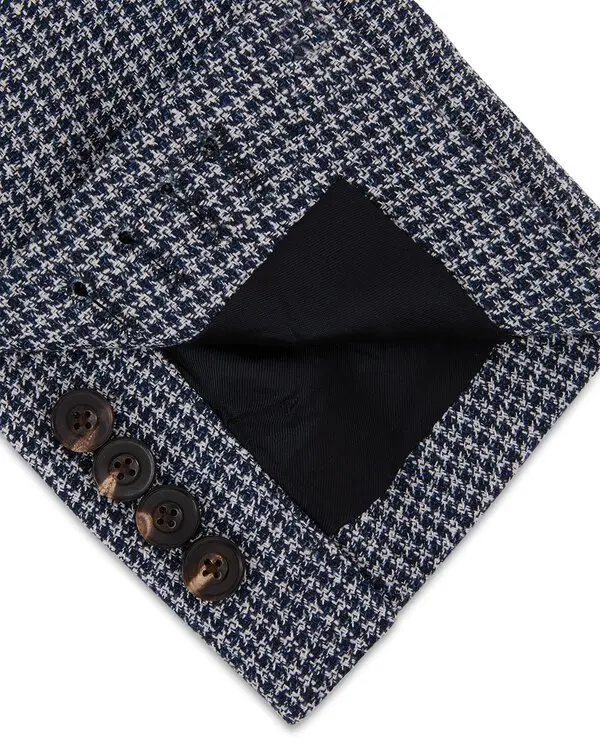 REISS Piccolino Tailored Fit Houndstooth Blazer