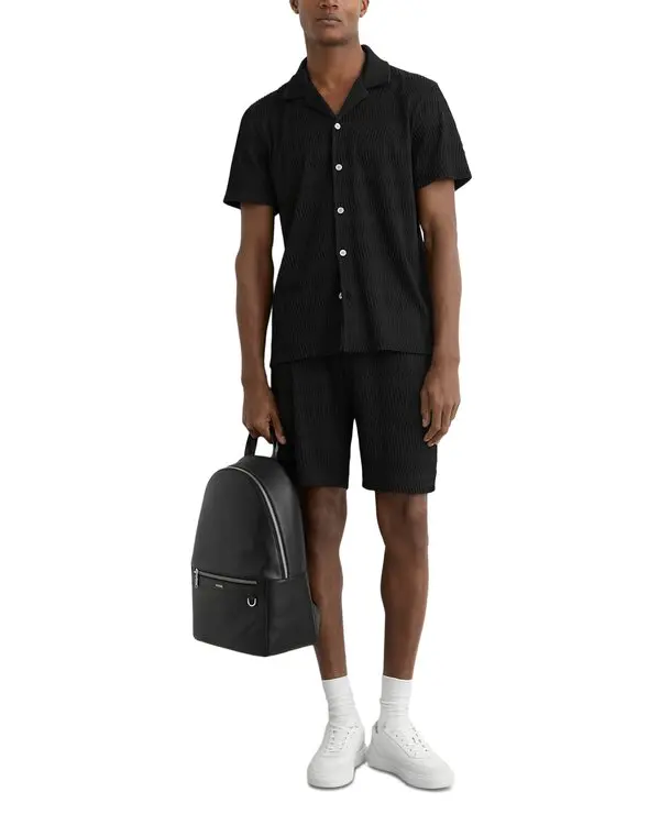 REISS Aleo Textured Wave Cubano Shirt