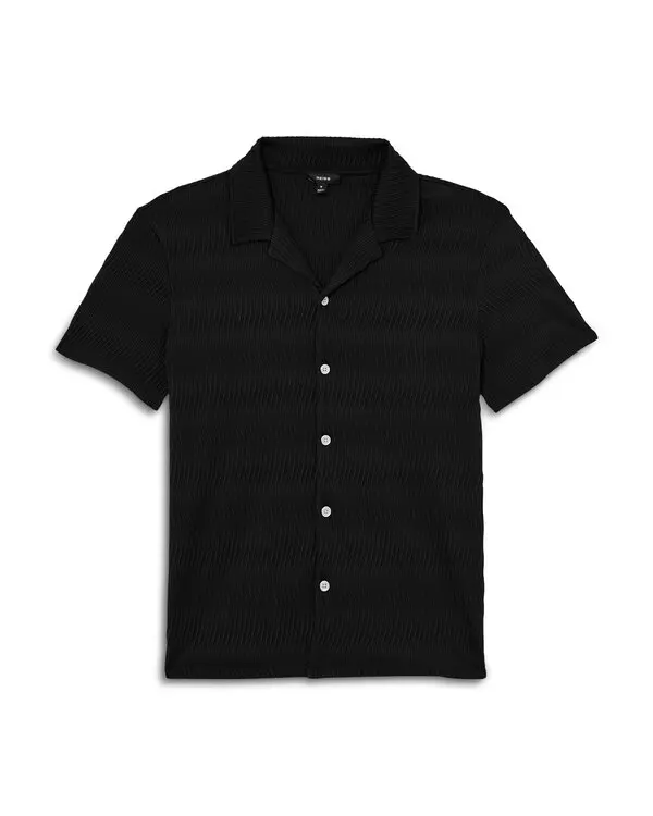REISS Aleo Textured Wave Cubano Shirt