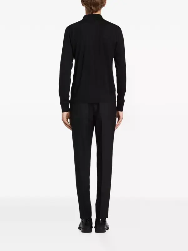 Prada Worsted Wool Polo Shirt