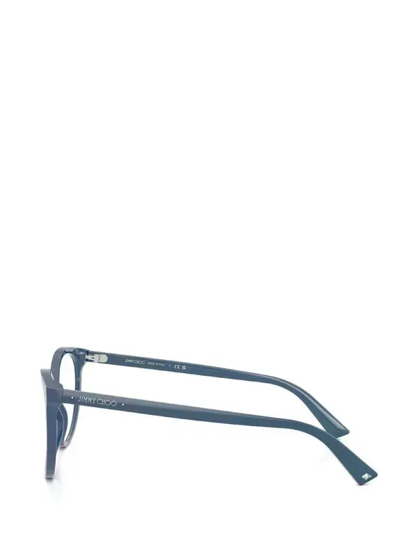 JIMMY CHOO Oval Frame Eyeglasses - Blue