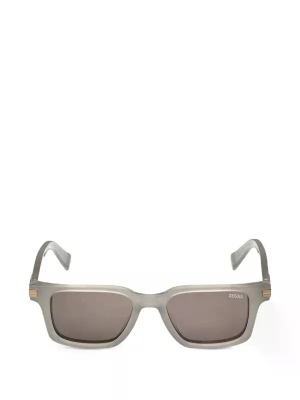 Zegna Rectangle-frame Sunglasses - Grey