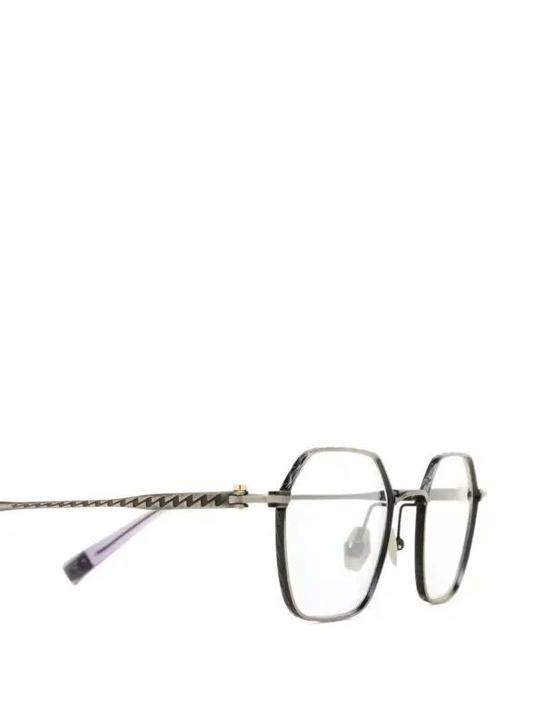 Yohji Yamamoto Geometric Frame Eyeglasses - Grey