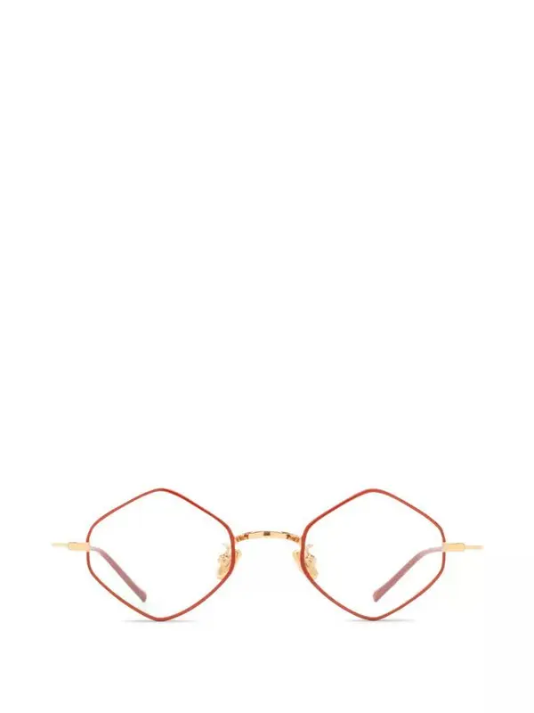EYEPETIZER Geometric Frame Glasses - Red