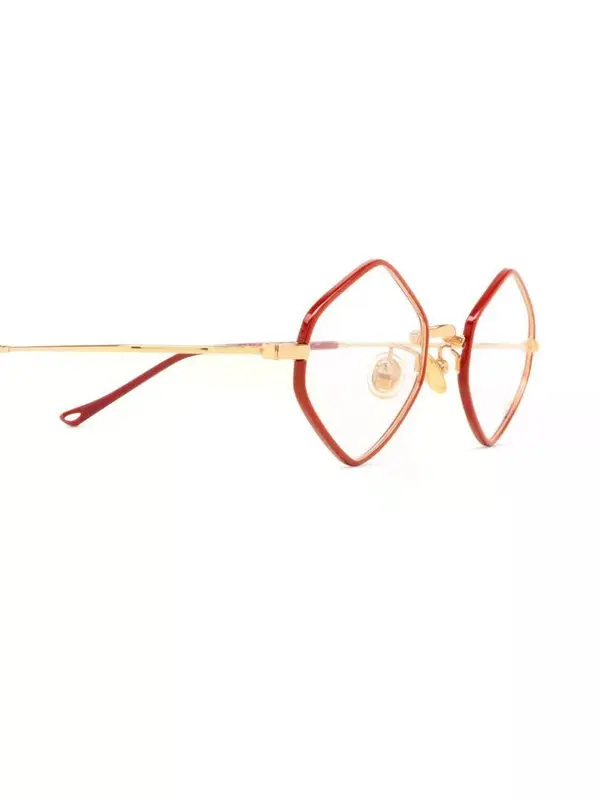 EYEPETIZER Geometric Frame Glasses - Red