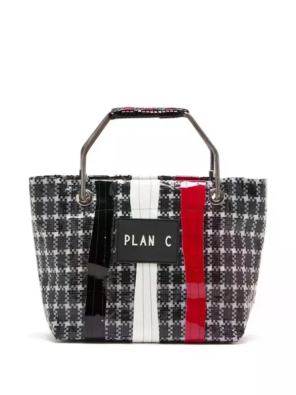 Plan C Glossy Technical Tote Bag