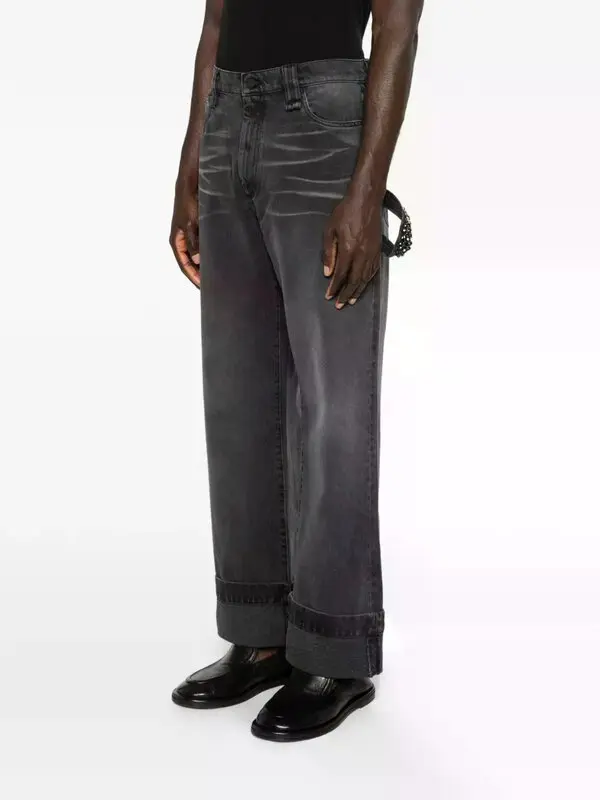 Simone Rocha Cuffed Jeans - Black