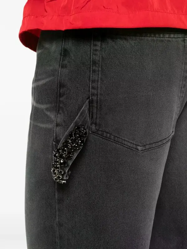 Simone Rocha Cuffed Jeans - Black