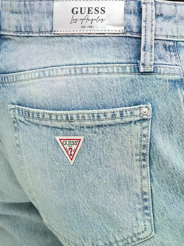 Guess Low-rise Straight Leg Jeans - Blue