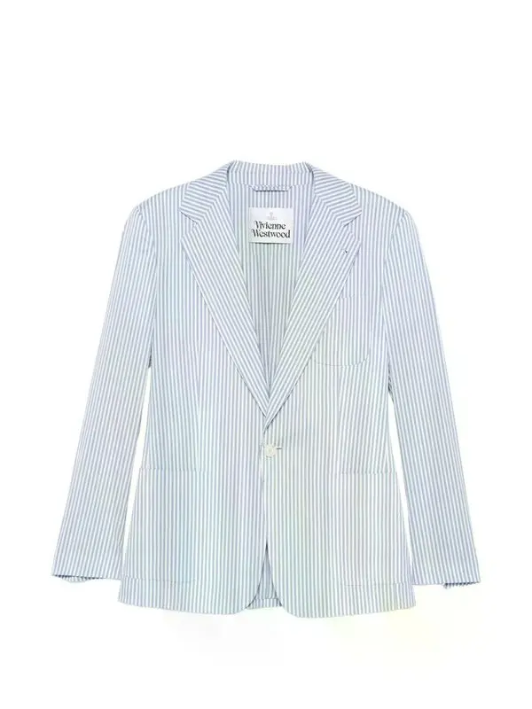 VIVIENNE WESTWOOD Striped Single-breasted Blazer