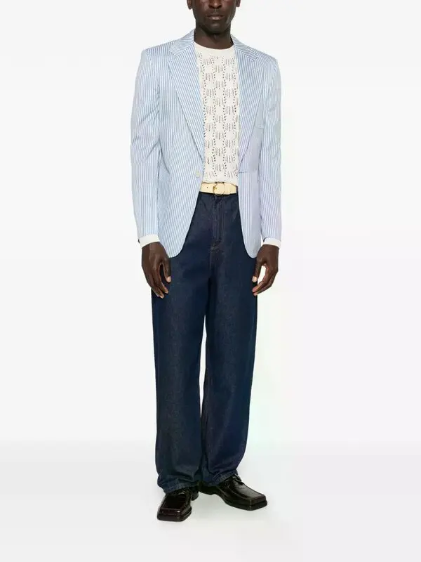 VIVIENNE WESTWOOD Striped Single-breasted Blazer