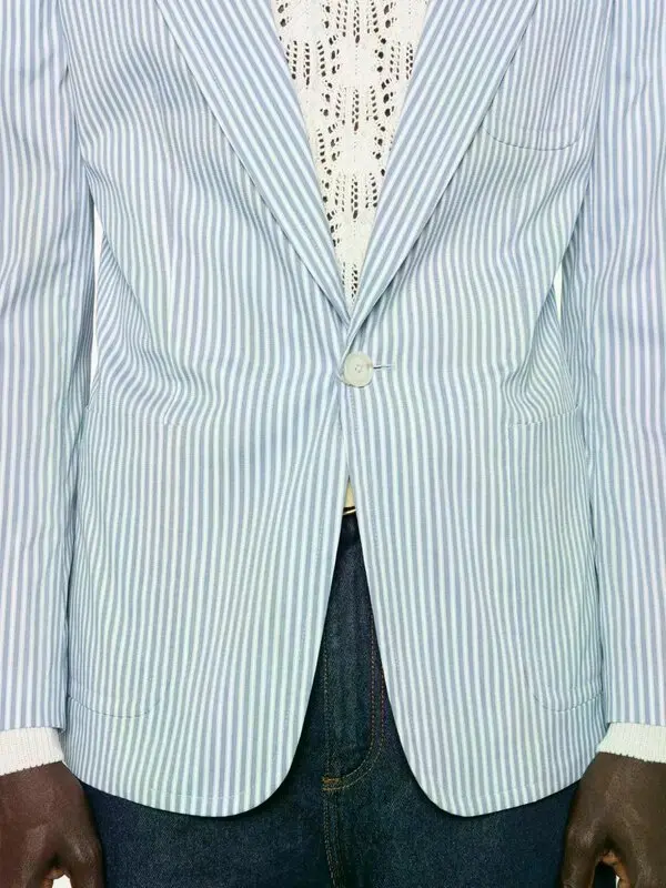 VIVIENNE WESTWOOD Striped Single-breasted Blazer