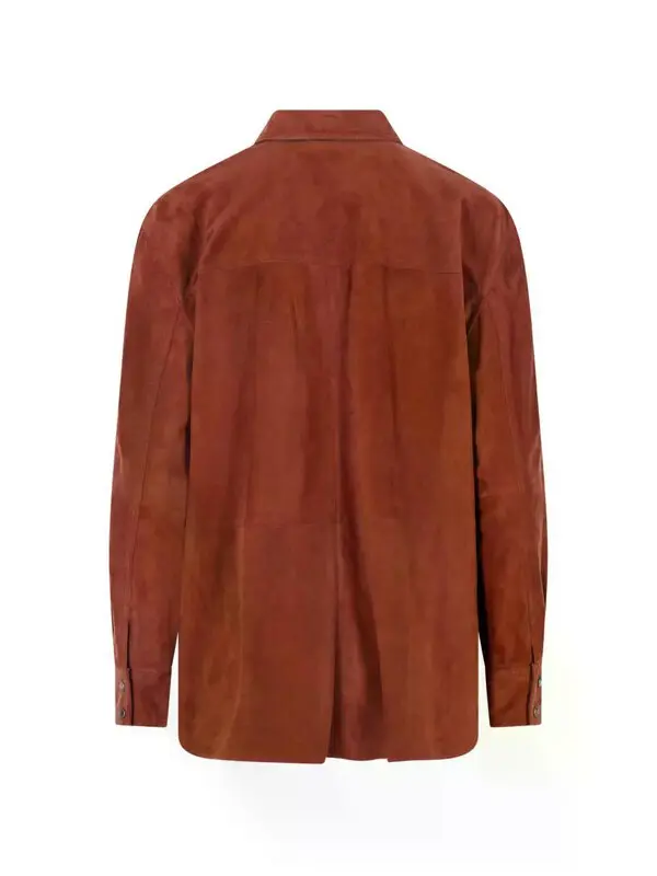 Brunello Cucinelli Suede Button Jacket