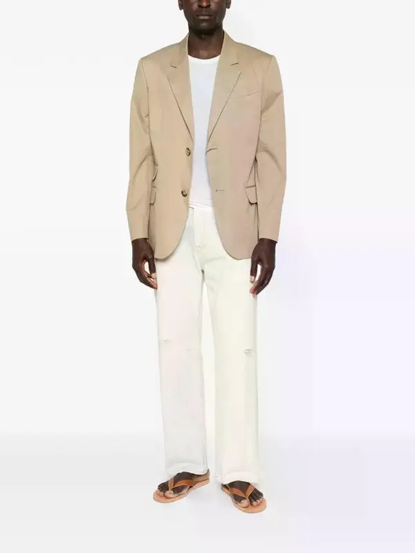 AMI Paris Flap-pocket Blazer - Neutrals