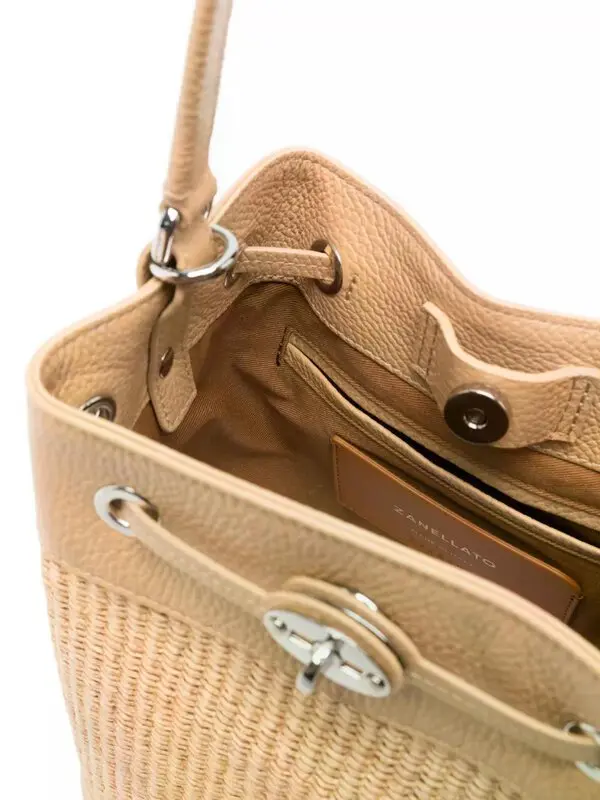 ZANELLATO Mondà Woven Bucket Bag