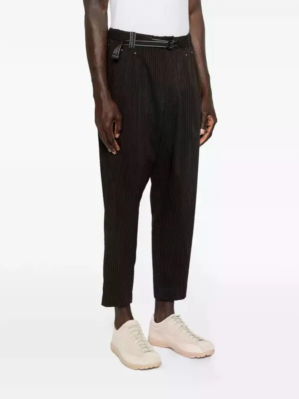 AND WANDER Striped Cropped Trousers