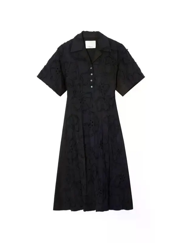 3.1 Phillip Lim Floral Collared Midi Dress