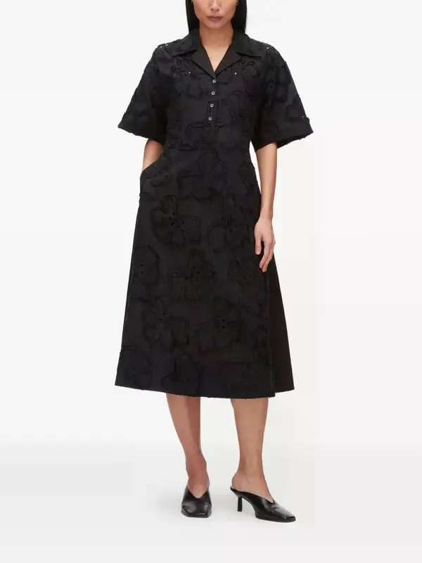 3.1 Phillip Lim Floral Collared Midi Dress