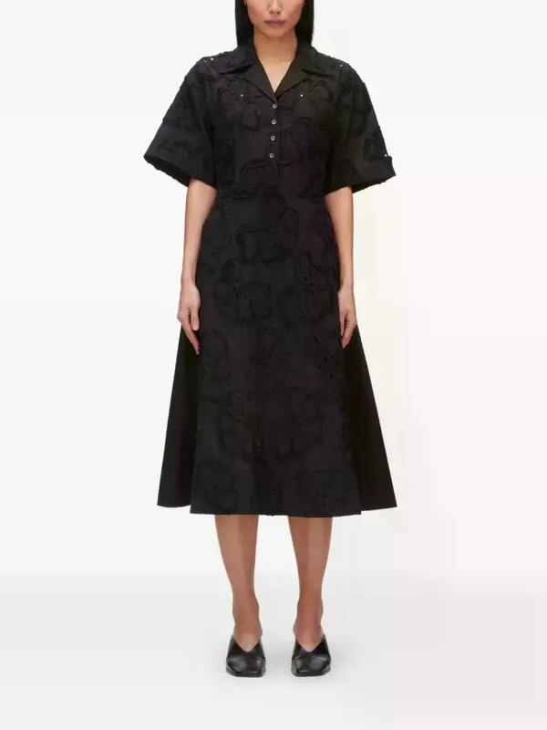 3.1 Phillip Lim Floral Collared Midi Dress