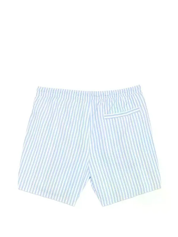 Calvin Klein Striped Logo Beach Shorts