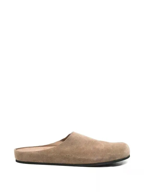 COMMON PROJECTS Suede Clogs - Neutrals