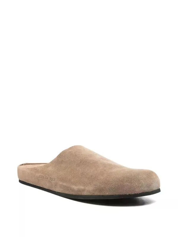 COMMON PROJECTS Suede Clogs - Neutrals