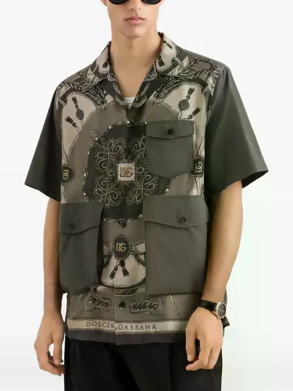 Dolce & Gabbana Pocket Patterned Shirt