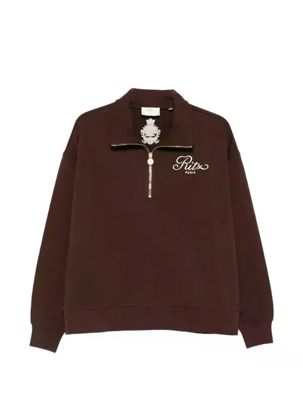 FRAME X Ritz Paris Half-zip Sweatshirt