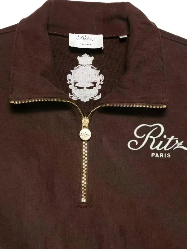 FRAME X Ritz Paris Half-zip Sweatshirt
