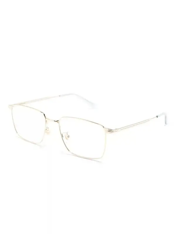 Montblanc Square-frame Glasses - Gold