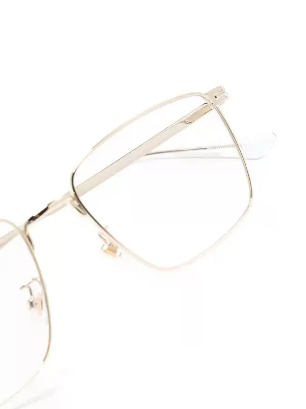 Montblanc Square-frame Glasses - Gold