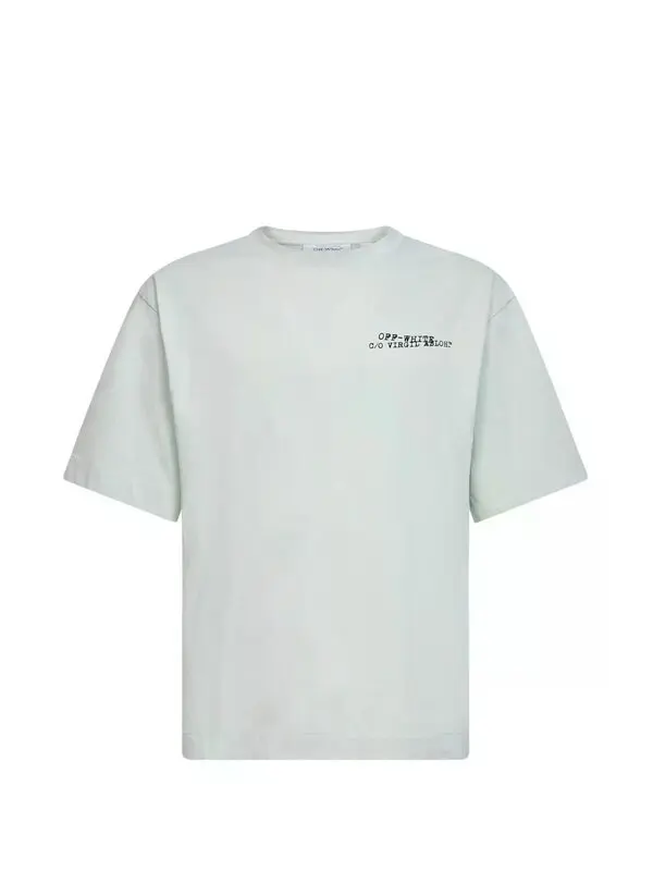 Off-White Arrow Lettering T-shirt - Green