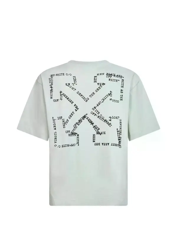 Off-White Arrow Lettering T-shirt - Green