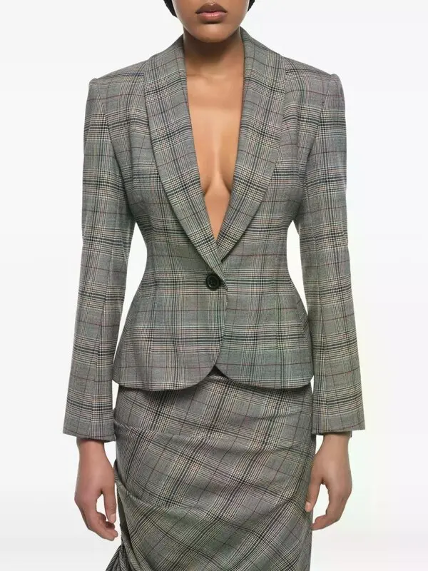 ANOUKI Check-pattern Blazer