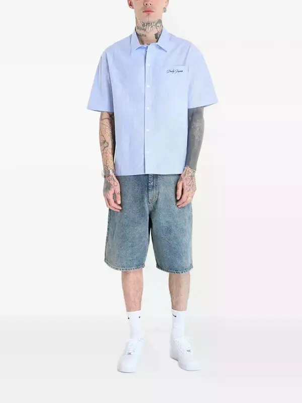 DAILY PAPER Embroidered Denim Shorts